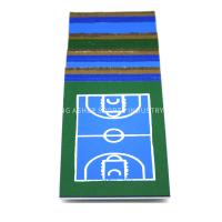 China Smooth Surface Sport Court Tiles , Synthetic Acrylic Flooring Stadium Use for sale