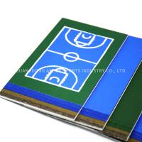China Slip Resistant Acrylic Sports Flooring Badminton Court Use Environmental Friendly for sale