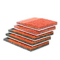 China Sandwich Type Rubber Jogging Track , Excellent 10mm Rubber Gym Flooring for sale
