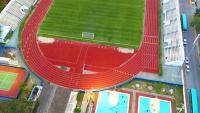 China Customized EPDM Rubber Running Track High Tensile Strength Of 0.88 N/Mm2 for sale