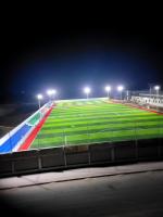 China 16.5 Stitches Football Turf 50mm Pile Height Weaving With PP Net SBR Backing for sale