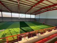 China Stem Shape Artificial Football Turf With Effective Drainage System for sale