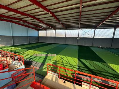 China Stem Shape Artificial Football Turf With Effective Drainage System for sale