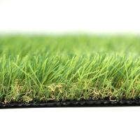 China 1.57 Pile Lush Artificial Green Turf With PP Net PU Backing for sale