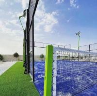 China Customizable Color Artificial Grass Padel Tennis Courts Lawn With Visible Court Lines And Standards for sale