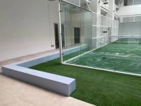 China Padel Tennis Courts Designed With Synthetic Grass Surface And LED Lighting And Fence for sale