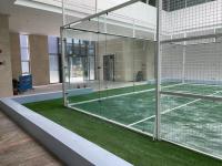 China Padel Tennis Courts Designed With Synthetic Grass Surface And LED Lighting And Fence for sale