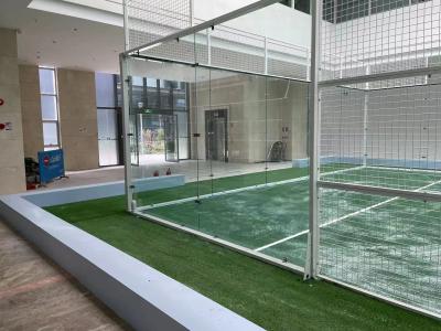 China Padel Tennis Courts Designed With Synthetic Grass Surface And LED Lighting And Fence for sale