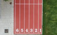 China 35% To 50% Shock Absorptionness IAAF Running Track All-Weather Drainage And UV Resistance for sale
