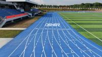 China Eight-twelve Years Service Life IAAF Running Track With Drainage And UV Resistance for sale
