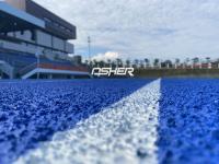 China Eight-twelve Years Service Life IAAF Running Track With Drainage And UV Resistance for sale