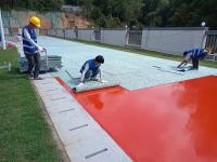 China High Friction IAAF Running Track For Bituminous Concrete Base Free Sample for sale