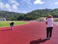 China All-Weather Performance Full Pour Polyurethane Plastic Runway With High Friction for sale