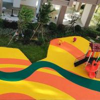 China Colorful EPDM Rubber Track Flooring Easy Installation Excellent Abrasion Slip Resistance for sale