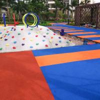 China Colorful EPDM Rubber Track Flooring Easy Installation Excellent Abrasion Slip Resistance for sale