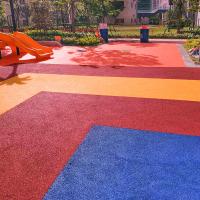 China Synthetic Rubber Running Track All Weather Slip Resistant Colorful Flooring With Easy Installation for sale