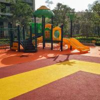 China Synthetic Rubber Running Track All Weather Slip Resistant Colorful Flooring With Easy Installation for sale
