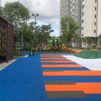 China Customized Thickness EPDM Rubber Running Track Weather And UV Resistant Easy Installation Various Colors Available for sale