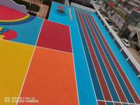 China Synthetic Rubber Running Track Easy Installation Excellent Slip Resistance UV Resistance for sale