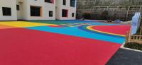 China Synthetic Rubber Running Track Easy Installation Excellent Slip Resistance UV Resistance for sale