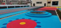 China Synthetic Rubber Running Track Easy Installation Excellent Slip Resistance UV Resistance for sale