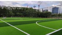 China Disease Resistant M Shape Artificial Turf Artificial Grass Rug 50mm Pile Height 8000-15000 Dtex for sale