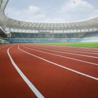China IAAF Running Track With Friction And Shock Absorption For Concrete And Asphalt Bases for sale