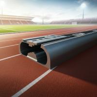 China IAAF Running Track With Friction And Shock Absorption For Concrete And Asphalt Bases for sale