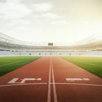 China Drainage And UV Resistance IAAF Running Track With Shock Absorptionness Of 35% To 50% for sale