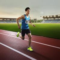 China Drainage And UV Resistance IAAF Running Track With Shock Absorptionness Of 35% To 50% for sale