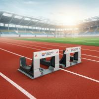 China IAAF Certified Shock Absorbing Running Track With Drainage And UV Resistance for sale