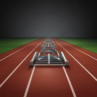 China IAAF Certified Shock Absorbing Running Track With Drainage And UV Resistance for sale