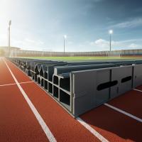 China IAAF Running Tracks For Concrete Substrates With UV Resistance And Friction for sale