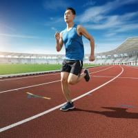 China IAAF Running Tracks For Concrete Substrates With UV Resistance And Friction for sale