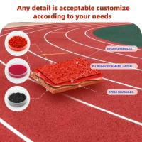 China Mixed-Structure Plastic Running Track with PU and EPDM Particles High Performance Hybrid Athletic Track for Professional Use for sale