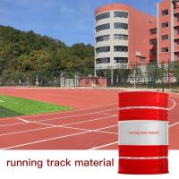 China IAAF Approved Durable Weather Resistant 13-25 mm Breathable Rubber Running Track for Club and Training Athletic Fields for sale