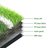 China avec remplissage en caoutchouc Utilisation toutes saisons Pelouse artificielle professionnelle pour terrains de sport for sale