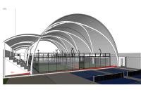 China Wheelchair Accessible Padel Tennis Courts Fields Type With PE Fence for sale