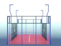 China Panoramic Factory Oem Customized Padel Tennis Courts Multi Color SBR Latex Backing for sale