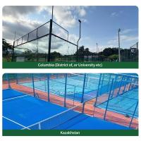 China Professional Padel Court Package 12mm Tempered Glass Walls & Aluminum Frame for sale
