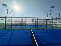 China Professional Padel Court Facilities High-Strength Fencing Rustproof Metal Frames Safety Glass Energy-Saving Lights Wear-Resistant Turf Set for sale