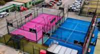 China Professional Padel Court Package 12mm Tempered Glass Walls & Aluminum Frame for sale