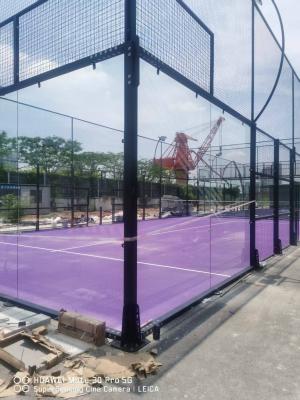 China International Standard Padel Court Portable Frame Aluminum Alloy DIY-friendly High-performance Commercial Acrylic Surface Padel Court For Schools Shock-absorbing Top-grade Panoramic for sale