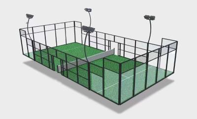 China Industrial-grade Padel Court With Hot-dip Galvanized Steel Quick Drainage For Backyard Paddle Court for sale