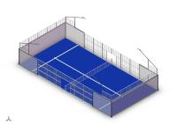 China Industrial-grade Padel Court With Hot-dip Galvanized Steel Quick Drainage For Backyard Paddle Court for sale