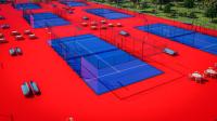 China Customizable Padel Tennis Court with Tempered Glass & Artificial Turf | Your Brand, Your Court for sale