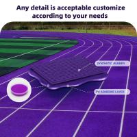 China Professional IAAF Certified 13mm Prefabricated Rubber Running Track - No Pour System with Installation Service for sale