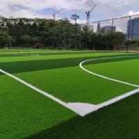 China High-Density PE Material Artificial Soccer Lawn with 40-60mm Pile Height and 8 Years Service Life for sale