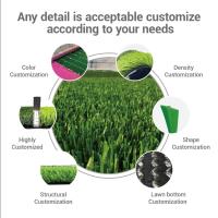 China High-Density PE Material Artificial Soccer Lawn with 40-60mm Pile Height and 8 Years Service Life for sale