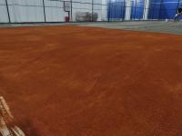China Premium Synthetic Red Clay Tennis Court Base Providing Durable Foundation Low-Maintenance Upkeep and Injury-Preventive Cushioning for Elite Athletes for sale